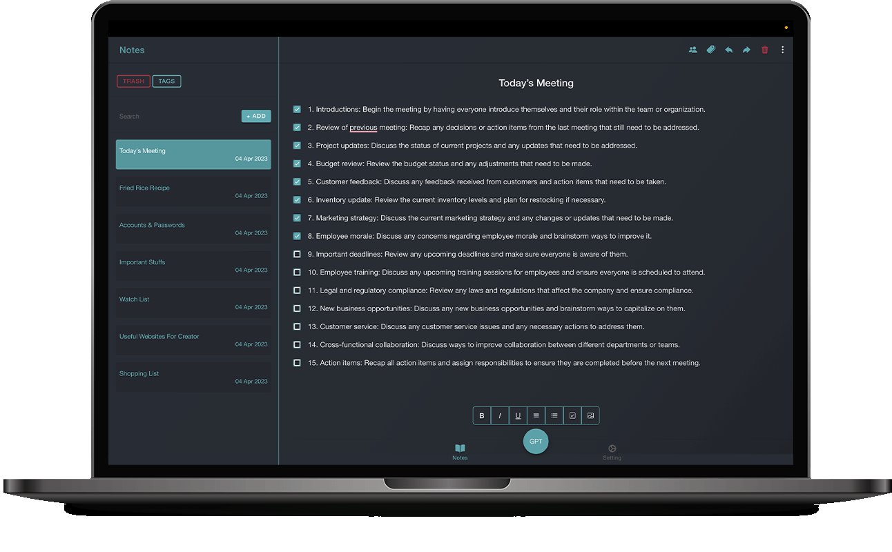 Digi Notes - Chat GPT Notes